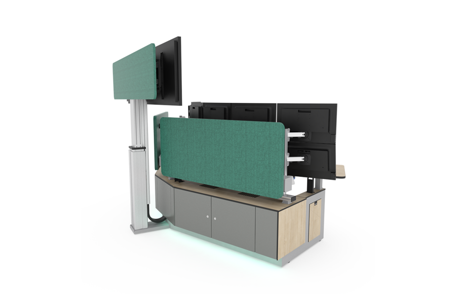 Focus Desk model II, for complex process control | Brand Control Rooms
